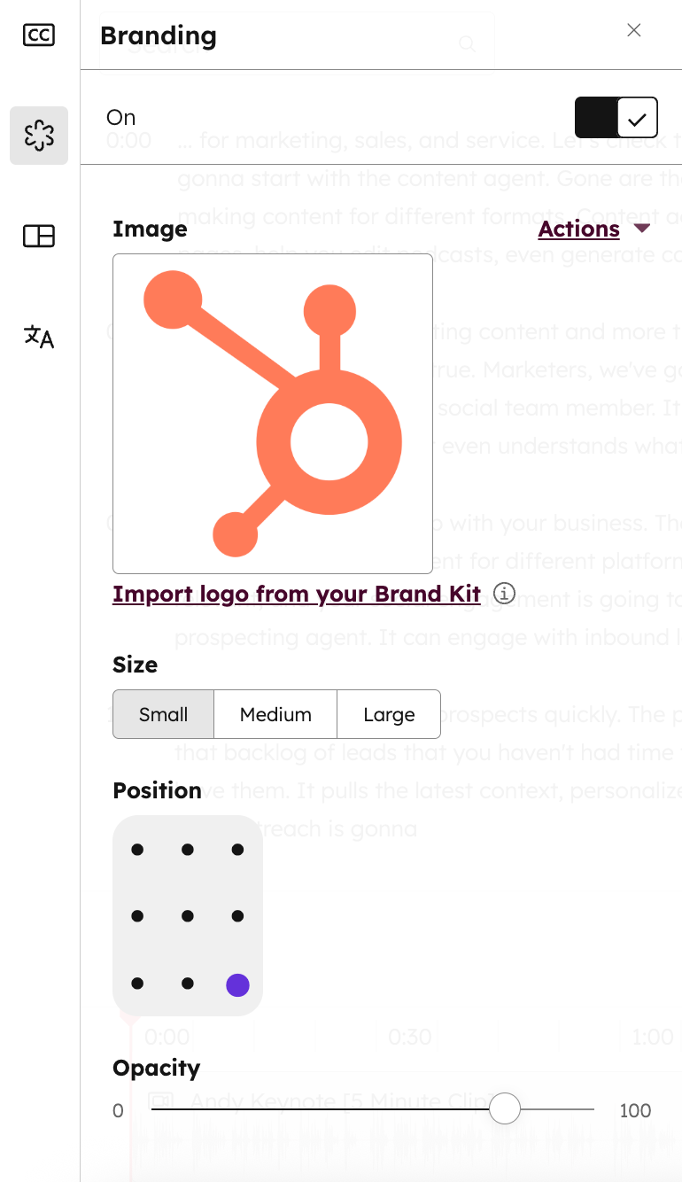 Edit your video files
